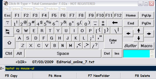 Click-N-Type - tastatură virtuală