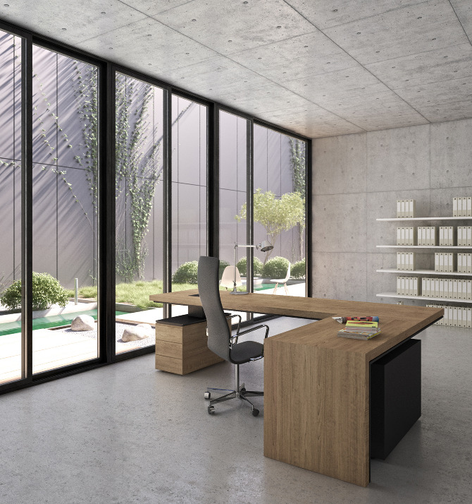 Un birou minimalist din două piese - Testat în România